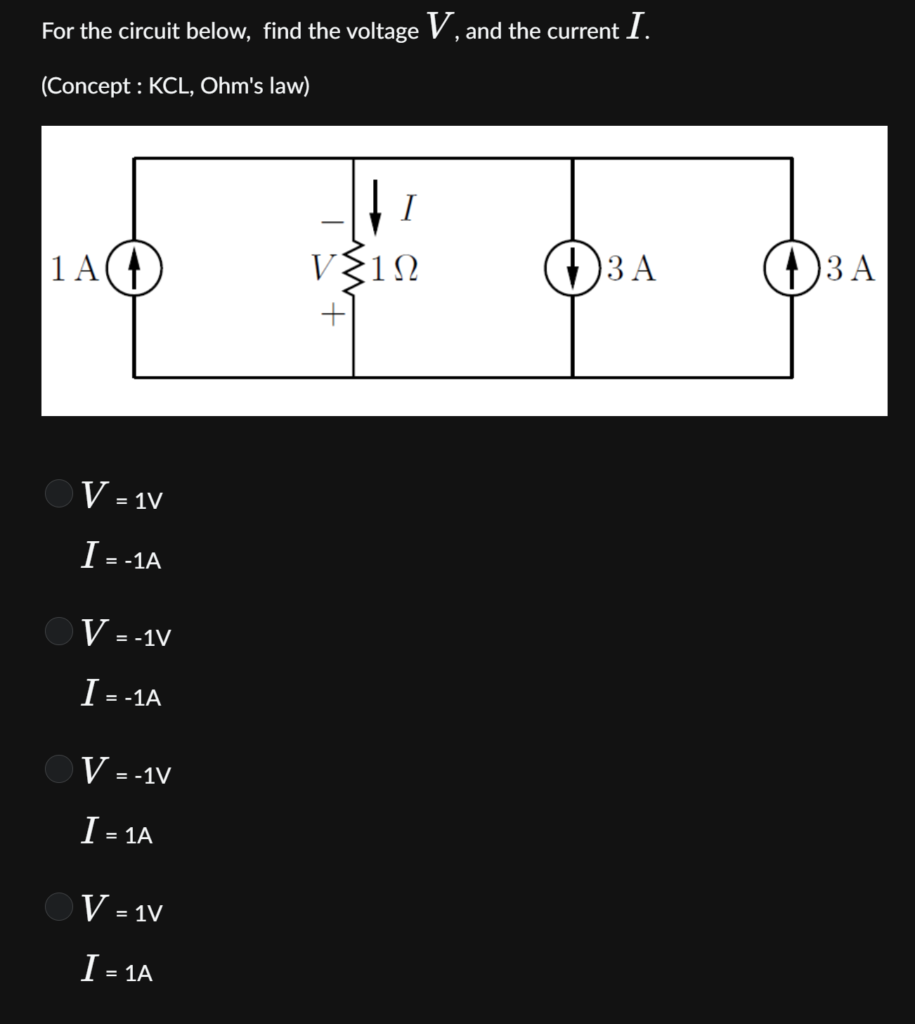 Solved For the circuit below, find the voltage V, ﻿and the | Chegg.com