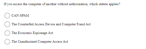 Solved If you access the computer of another without | Chegg.com