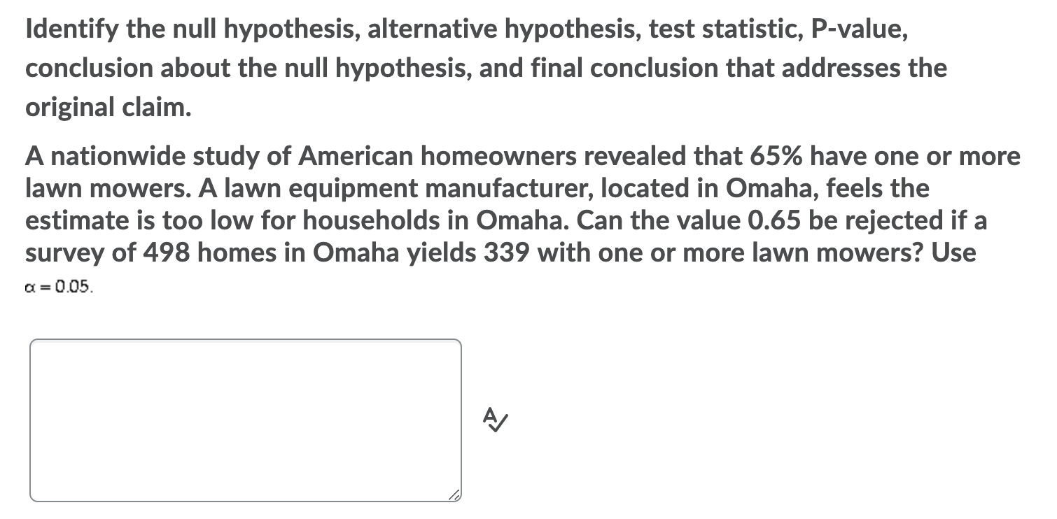 Solved Identify the null hypothesis, alternative hypothesis, | Chegg.com