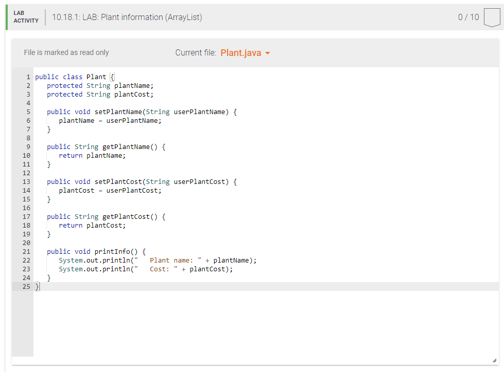 Solved may you please help me code this in java? please be | Chegg.com