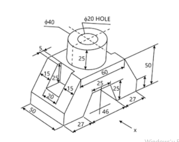 Solved Draw the section along the midline perpendicular to | Chegg.com