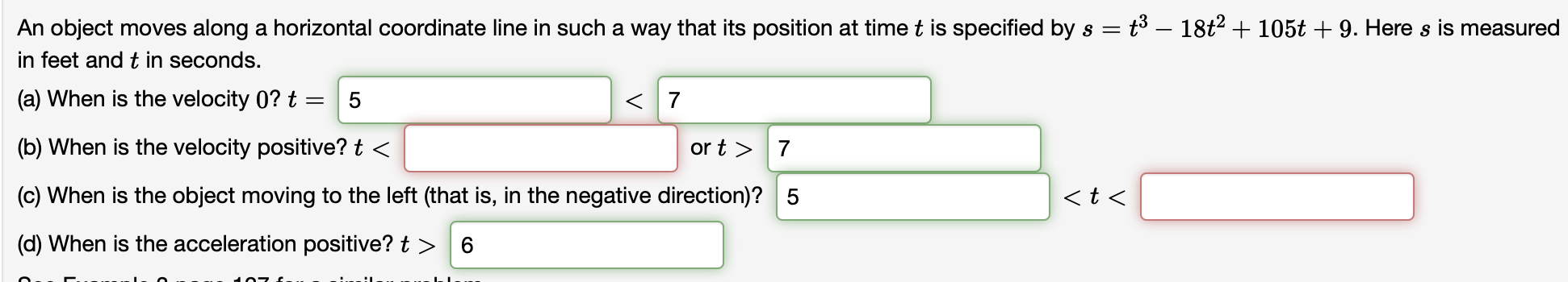Solved An object moves along a horizontal coordinate line in | Chegg.com