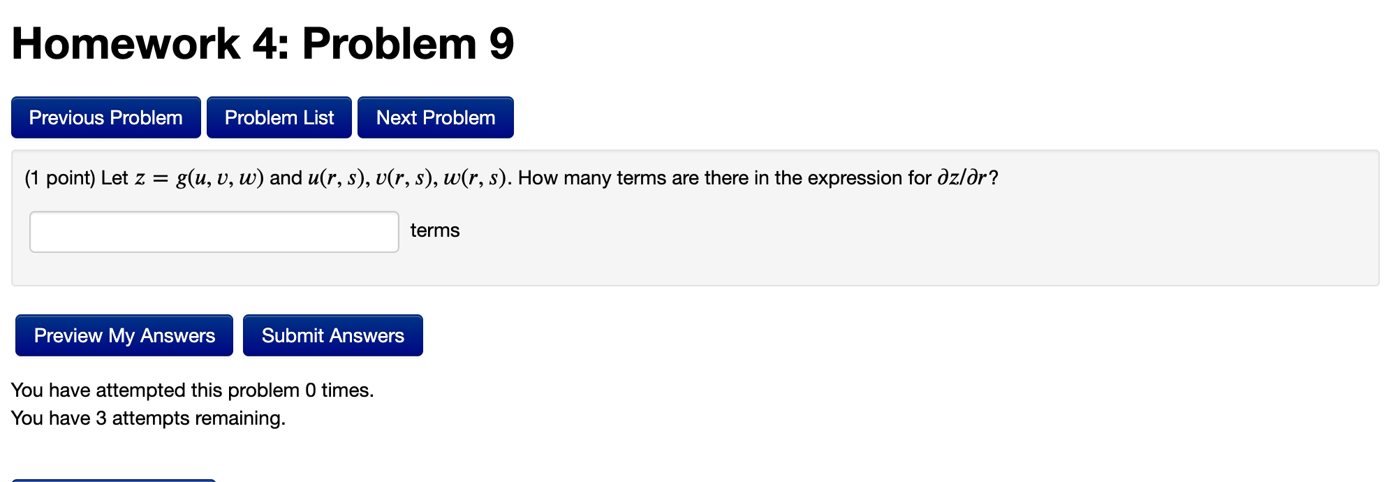 Solved Homework 4: Problem 10 Previous Problem Problem List | Chegg.com Solved Homework 4: Problem 10 Previous Problem Problem List | Chegg.com