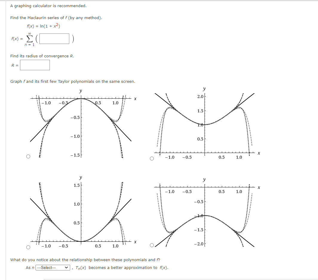 Solved A graphing calculator is recommended. Find the | Chegg.com