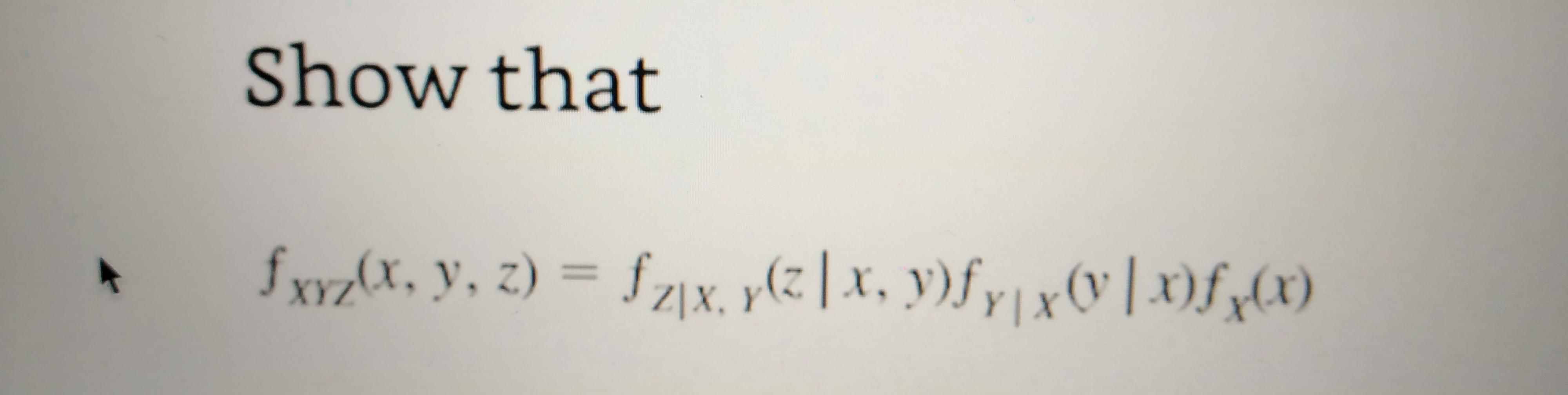 Solved Show That F Xyzx Y Z Fzx Yzx Yfyx Ov1f 