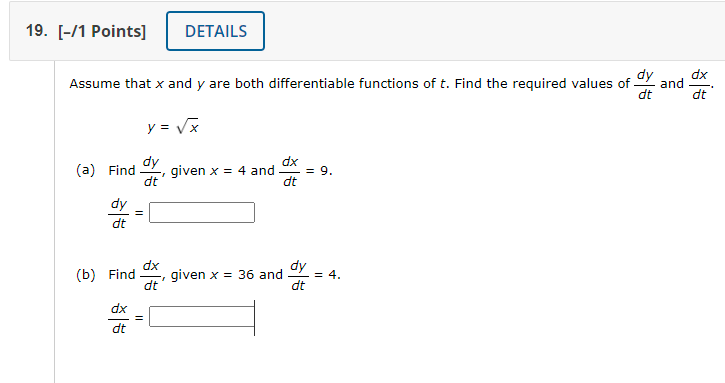 Solved Assume that x and y are both differentiable functions | Chegg.com