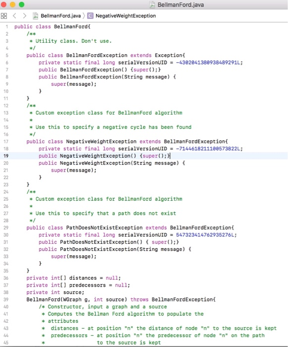 Solved WGraph.java E8WGraph.java No Selection 1 import | Chegg.com