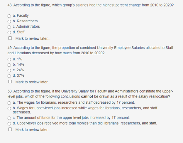 Solved Reading Comprehension/Data Analysis and | Chegg.com