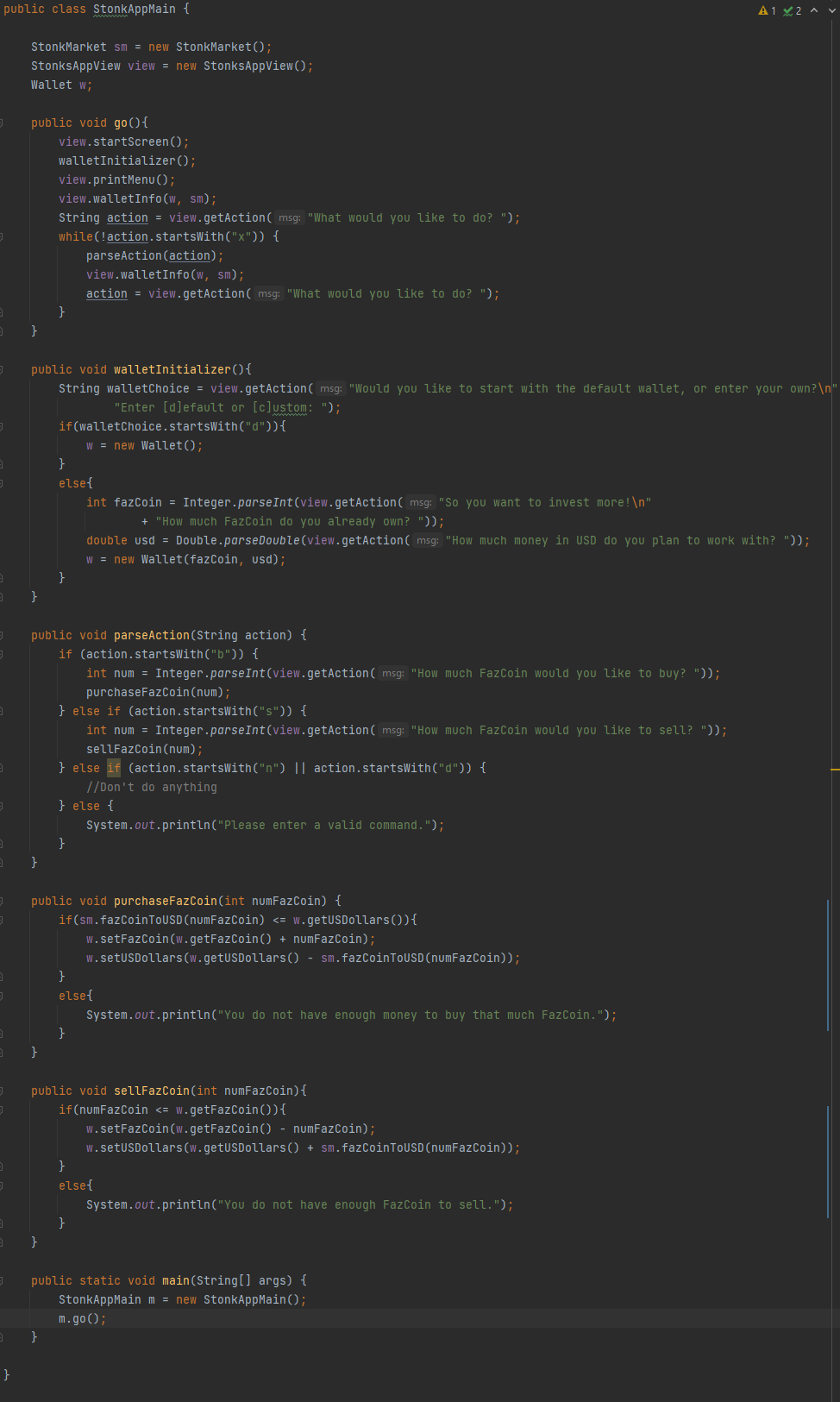 Constructor Details StonkMarket public StonkMarket() | Chegg.com