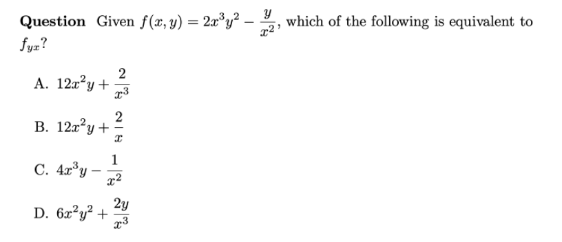 Solved y which of the following is equivalent to Question | Chegg.com
