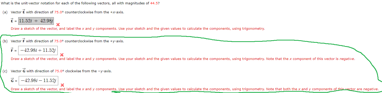 Solved What is the unit-vector notation for each of the | Chegg.com
