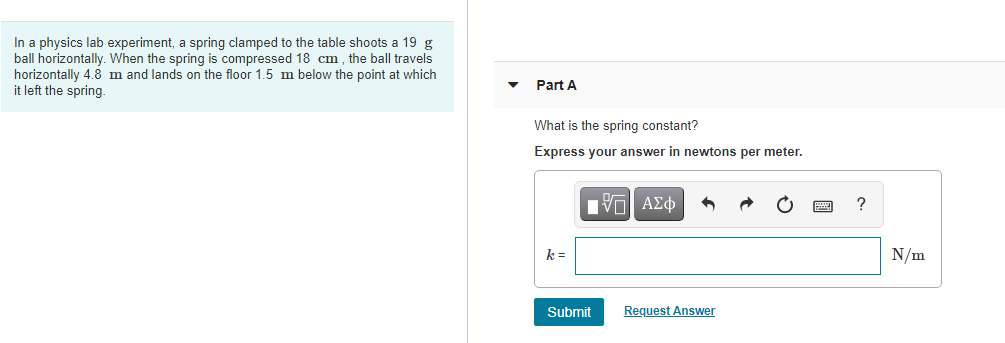 Solved In a physics lab experiment, a spring clamped to the | Chegg.com