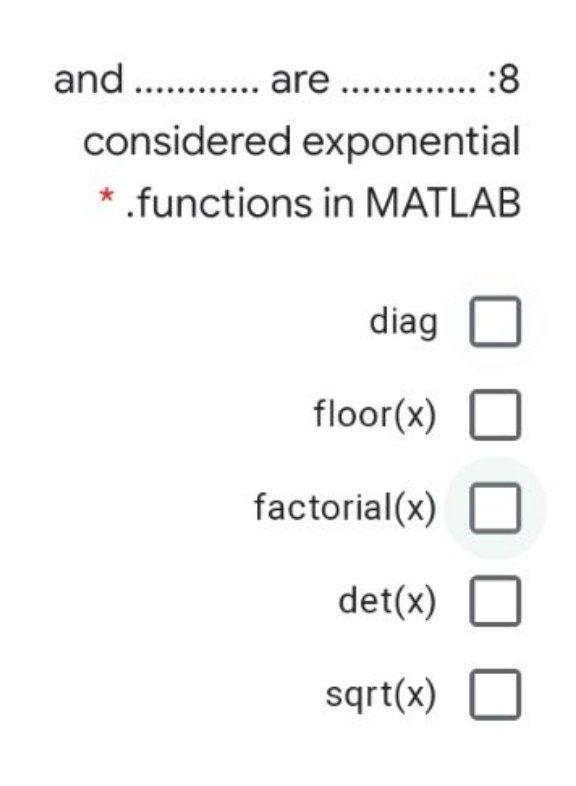 and ....... are ........... :8 considered exponential | Chegg.com