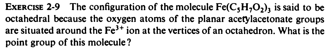 Solved ExERCISE 2-9 The configuration of the molecule | Chegg.com