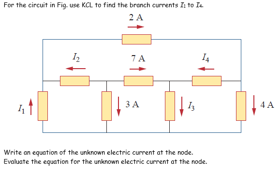 Solved For the circuit in Fig. use KCL to find the branch | Chegg.com