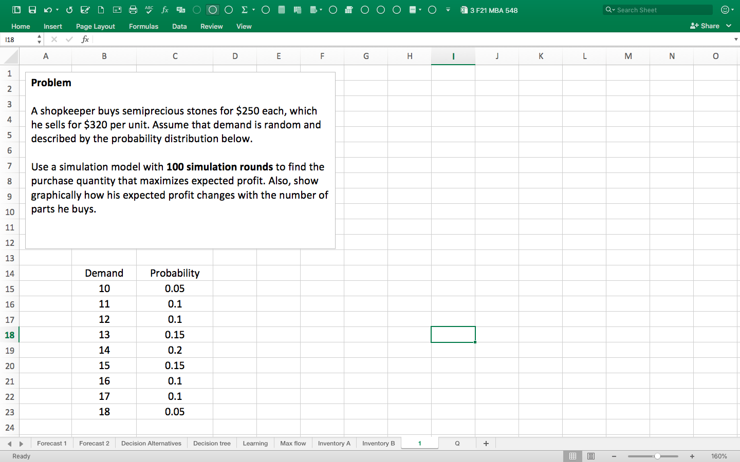 Solved D 8 5 e ABCfxO Ο Σ X3 F21 MBA 548 Q Search Sheet Home | Chegg.com