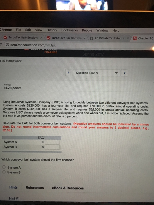 Solved Lang Industrial Systems Company (LISC) is trying to | Chegg.com Solved Lang Industrial Systems Company (LISC) is trying to | Chegg.com