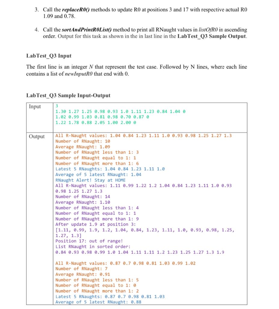 1. Create a Java project named LabTest_23. 2. Copy | Chegg.com