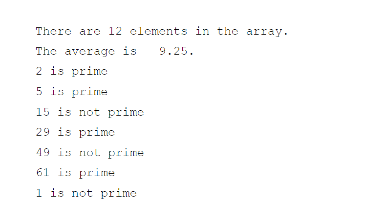 Solved Average the values in an array: Write a function | Chegg.com