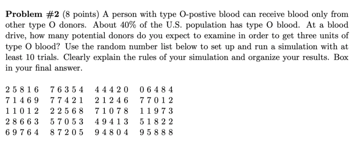 Solved Problem #1 (10 points) A college statistics professor | Chegg.com