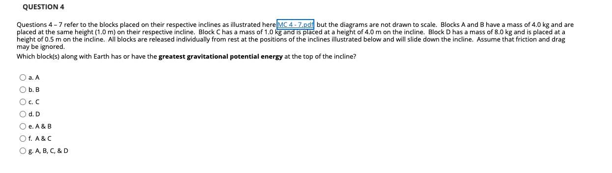 Solved A B D 30° 1S 20 10 QUESTION 4 Questions 4 - 7 refer | Chegg.com