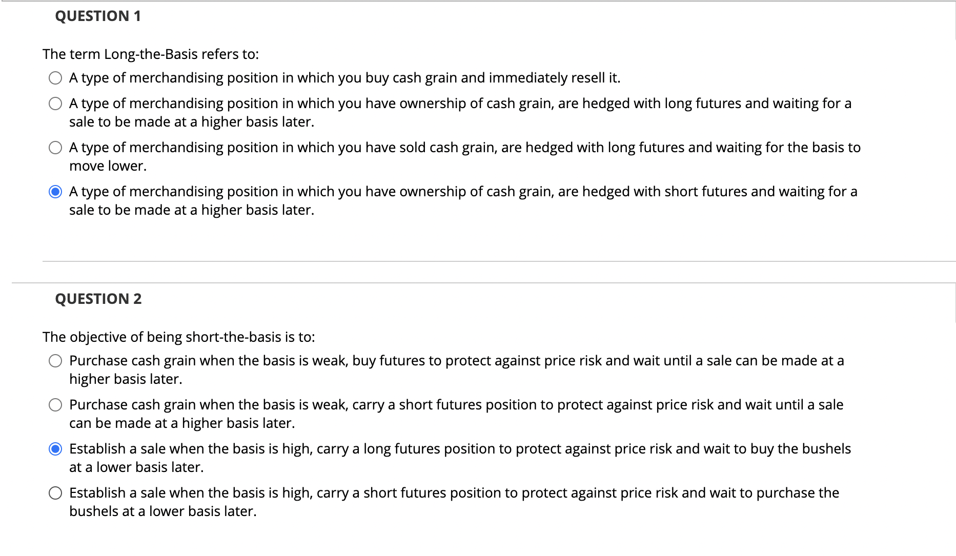 Solved QUESTION 1 ﻿QUESTION 3The risk you want in | Chegg.com