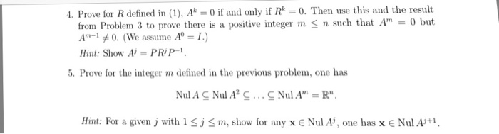 Solved A square matrix A is called nilpotent if Ak = 0n×n | Chegg.com