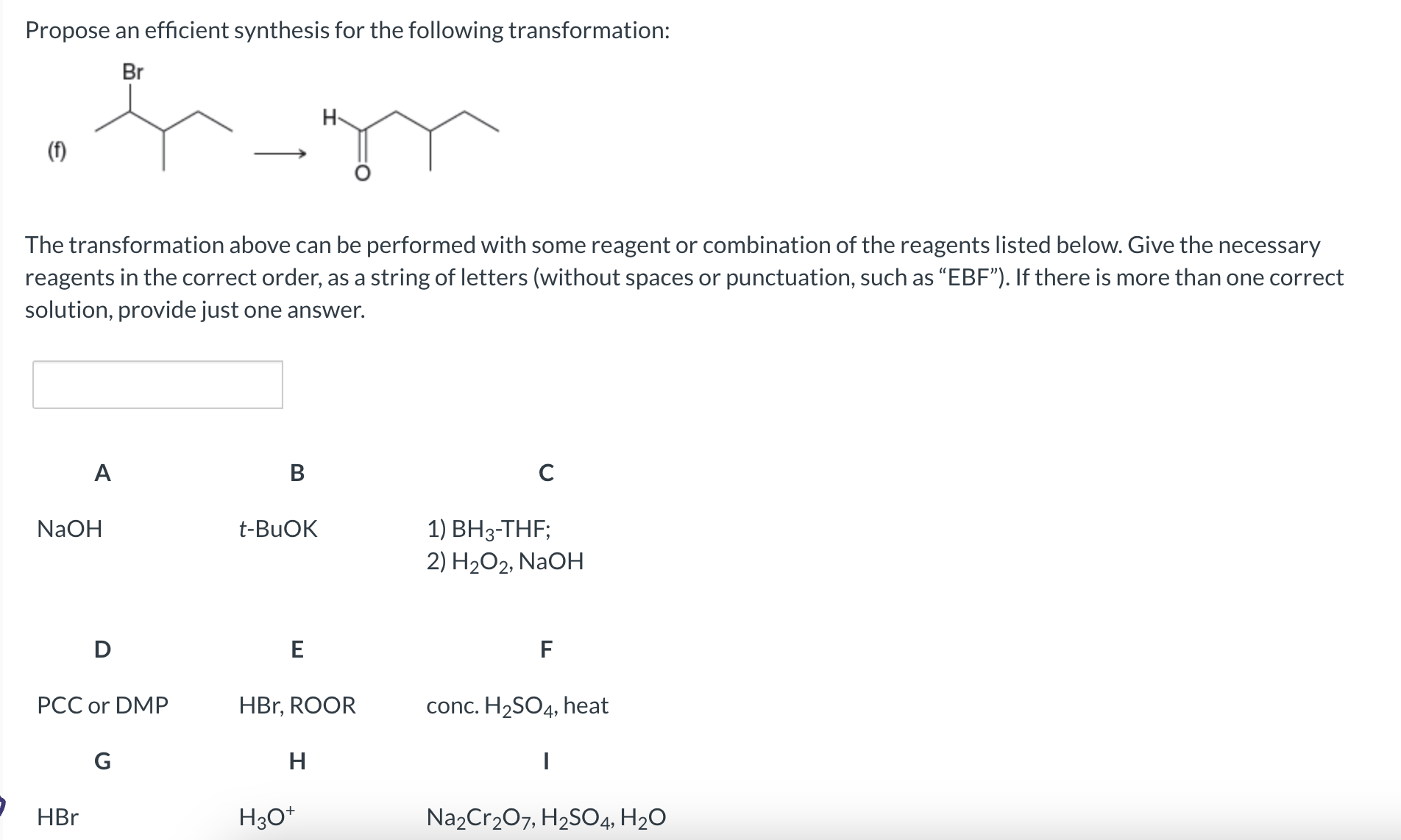 Solved Propose an efficient synthesis for the following | Chegg.com