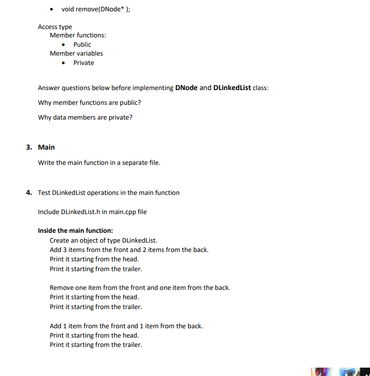 Solved Assignment 5 Write a program in C++ that implements | Chegg.com