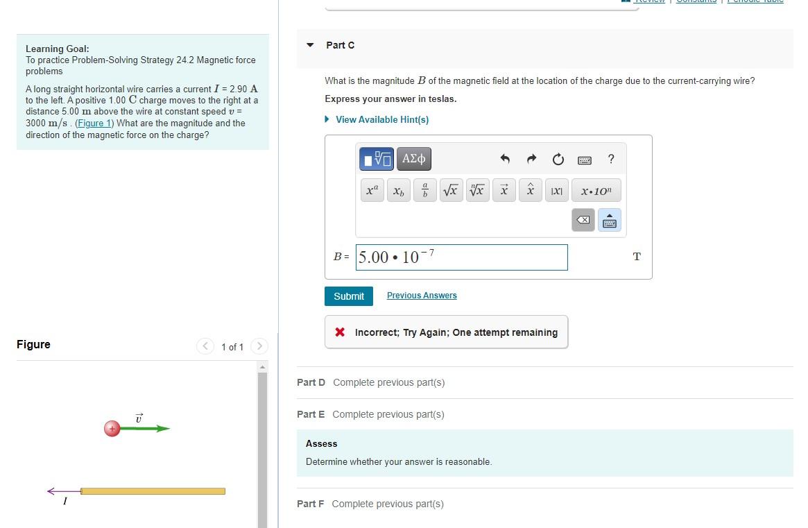 Solved Part C Learning Goal: To practice Problem-Solving | Chegg.com