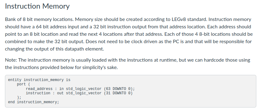 Solved Instruction Memory Bank of 8 bit memory locations. | Chegg.com