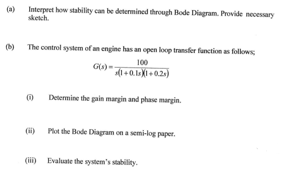 a) Interpret how stability can be determined through | Chegg.com