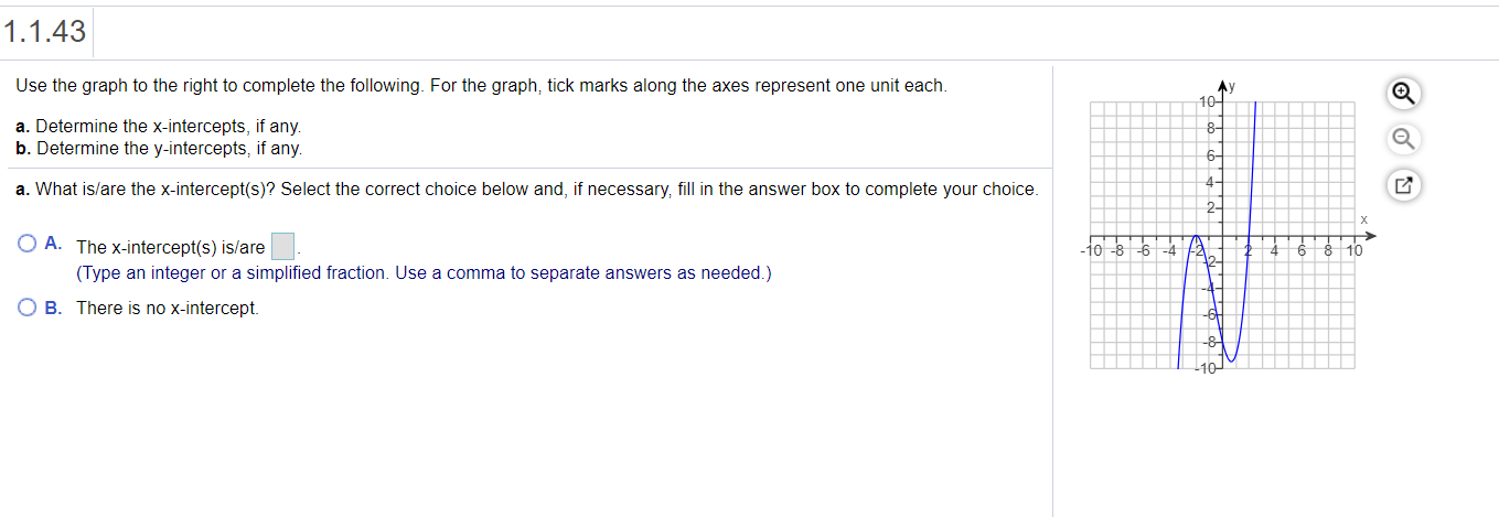 Solved 1.1.41 Use the graph to the right to complete the | Chegg.com
