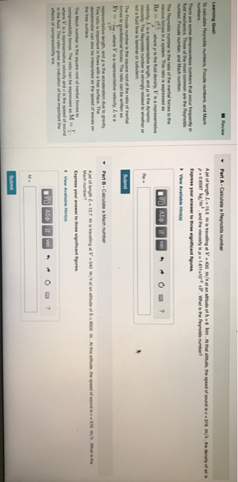 Solved Part C-Calculate a Froude number An L -46 m ship is | Chegg.com