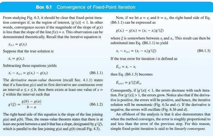 6.1 Use simple fixed-point iteration to locate the | Chegg.com