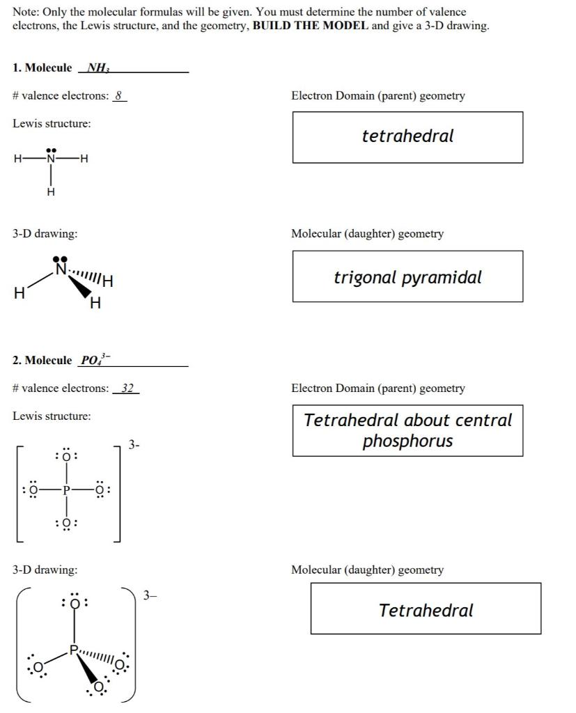 Solved Note: Only the molecular formulas will be given. You | Chegg.com
