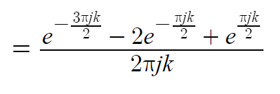 Solved =2πjke−23πjk−2e−2πjk+e2πjk | Chegg.com