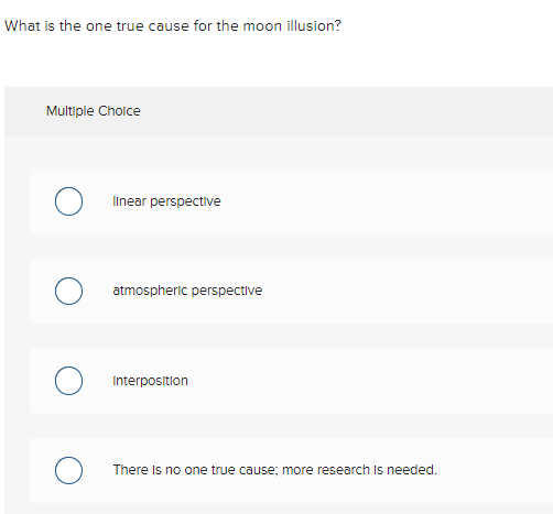 Solved What is the one true cause for the moon | Chegg.com