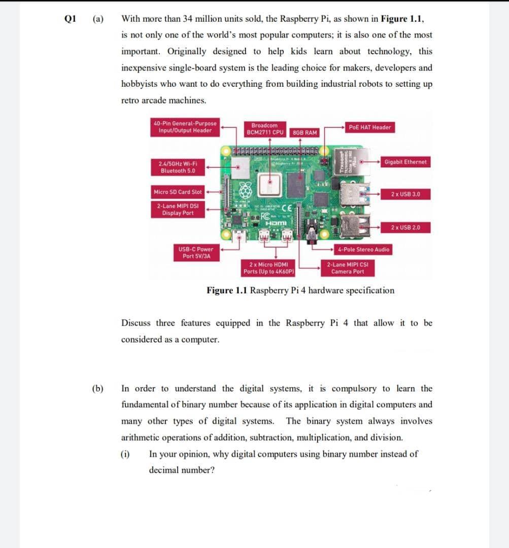 Solved Q1 (a) With more than 34 million units sold, the | Chegg.com