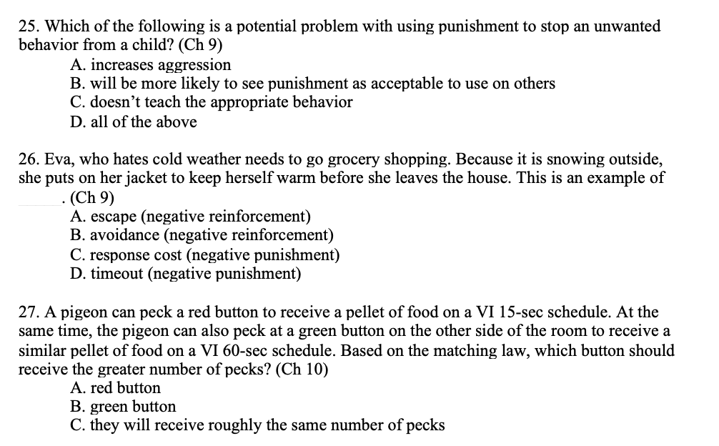 Solved 25. Which of the following is a potential problem | Chegg.com