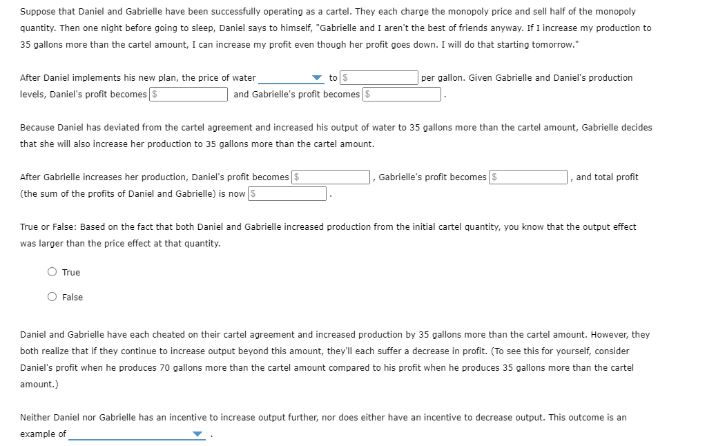Solved 3. Breakdown of a cartel agreement Consider a town in | Chegg.com