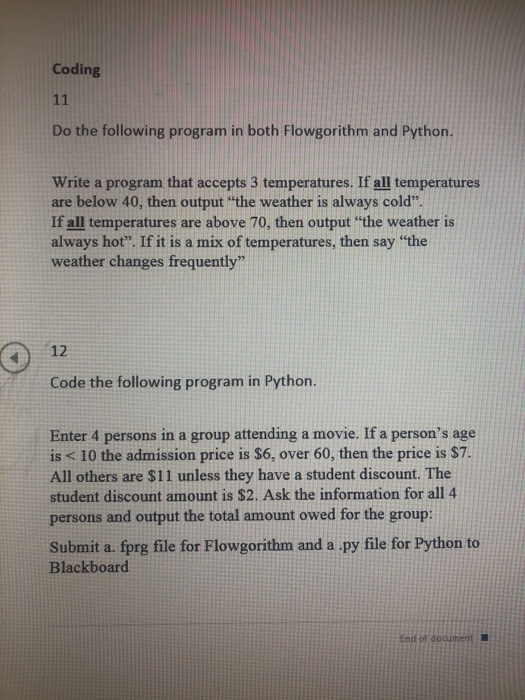 Solved Coding Do The Following Program In Both Flowgorithm 3343