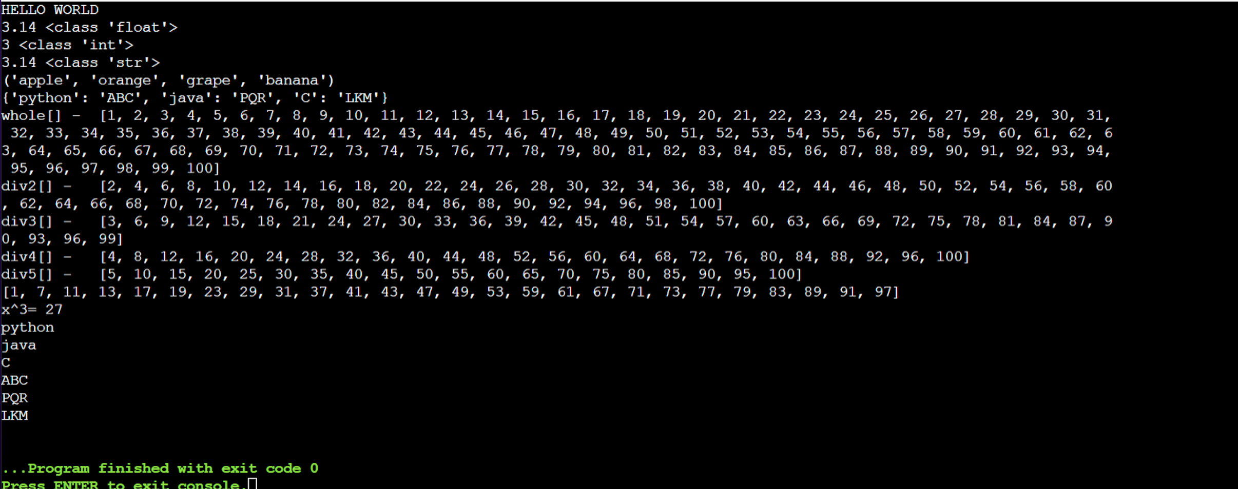 Solved Program Finished With Exit Code 0