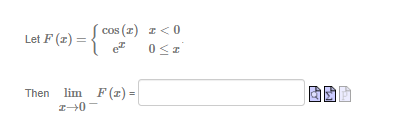 Solved Let F(x)={cos(x)exx