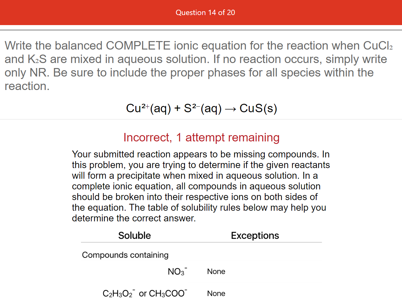 Solved Write the balanced COMPLETE ionic equation for the | Chegg.com