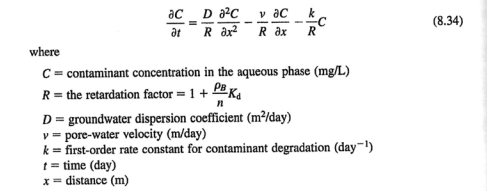 Solved Starting from a mass balance, and applying a | Chegg.com