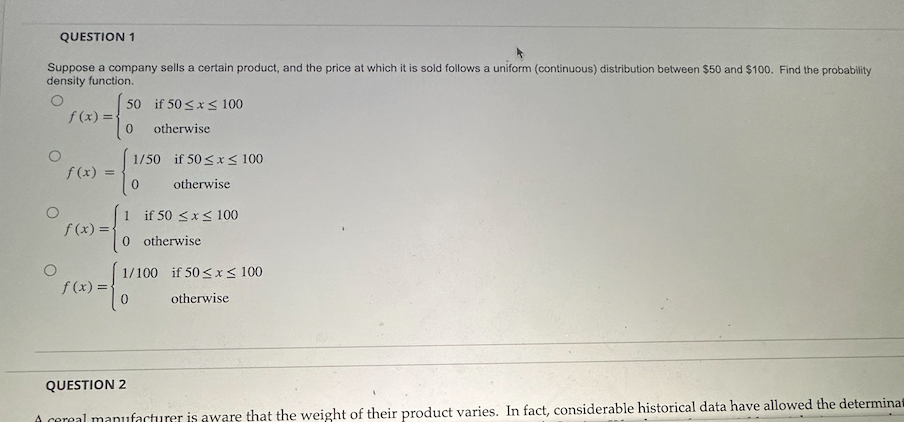 Solved Suppose a company sells a certain product, and the | Chegg.com