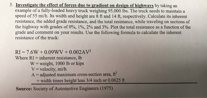 Solved Plot the total resistance as a function of the grade | Chegg.com
