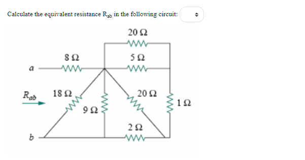 Solved Calculate the equivalent resistance Rab ﻿in the | Chegg.com