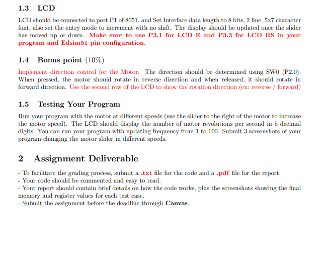 Solved 18051 Micro-controller Programming using Edsim51 In | Chegg.com